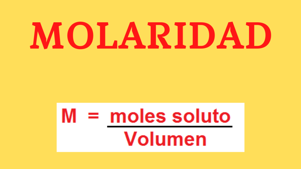 Molaridad. Ejercicios resueltos. - Química y algo más