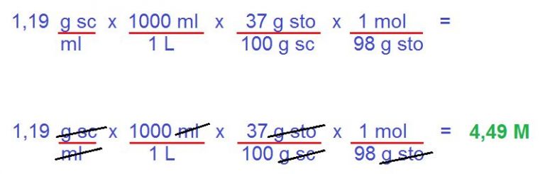 Como calcular Molaridad con densidad y porcentaje - Química y algo más