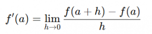 Derivada de una Función. Concepto y ejemplos
