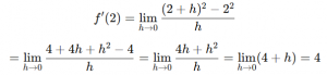 Derivada de una Función. Concepto y ejemplos