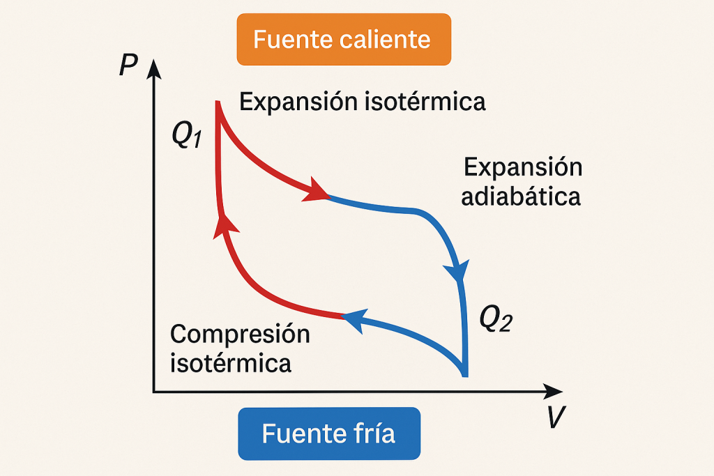 El Ciclo de Carnot: La máquina perfecta de la termodinámica